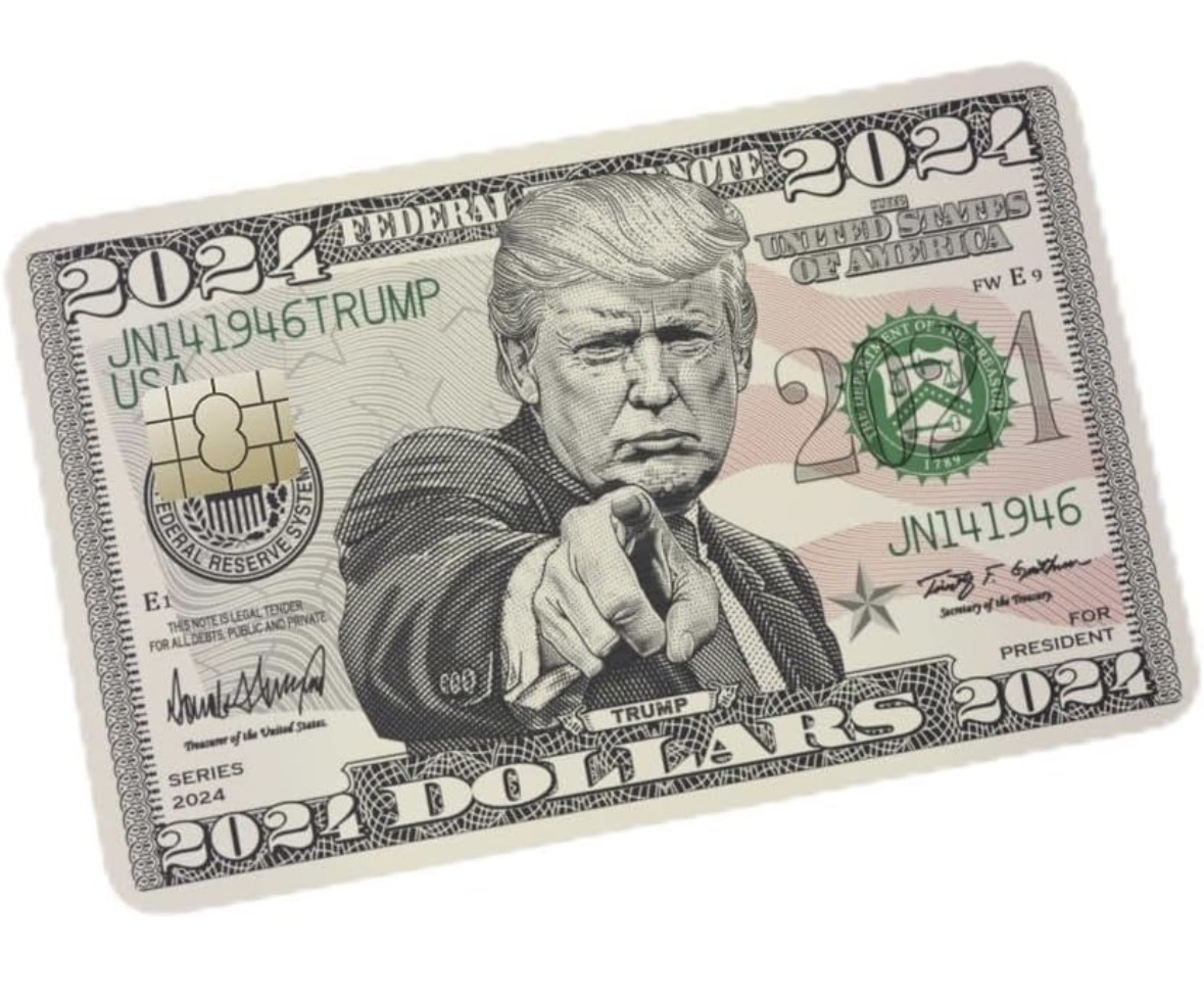 Donald Trump Credit Card Stickers - Labelteq Unlimited Inc.